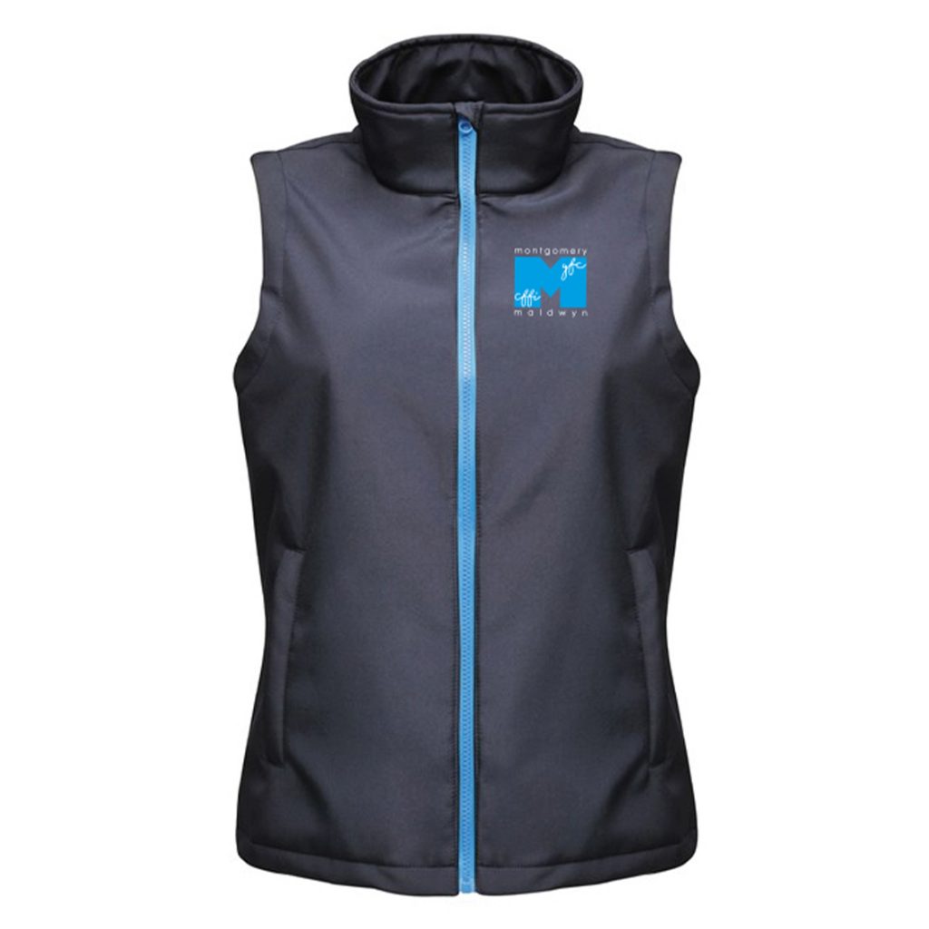 Navy & Sapphire Soft Shell Body Warmer (Ladies) | Mid Wales Sign and ...