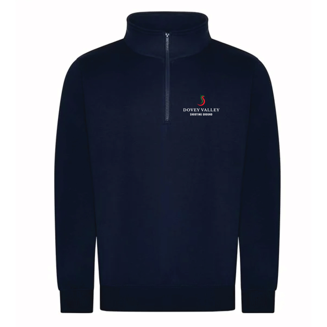 Dovey Valley Shooting Ground Navy / Red Hoodie | Mid Wales Sign and ...