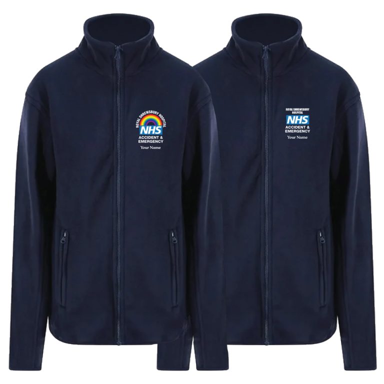 NHS Micro Fleece Full Zip | Mid Wales Sign and Print Shop